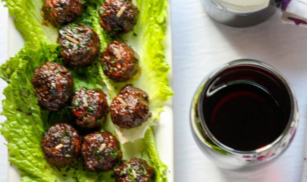 Merlot Meatball Appetizers - Easy Party Food - The Food Blog