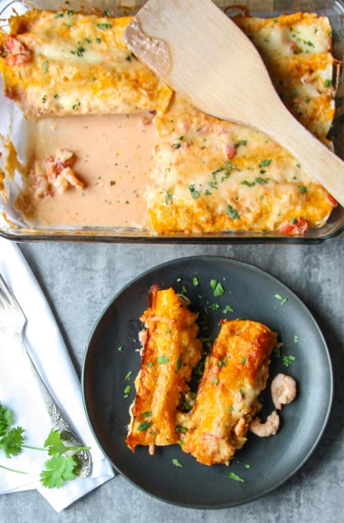 Seafood Enchiladas (Gluten-Free) - The Food Blog