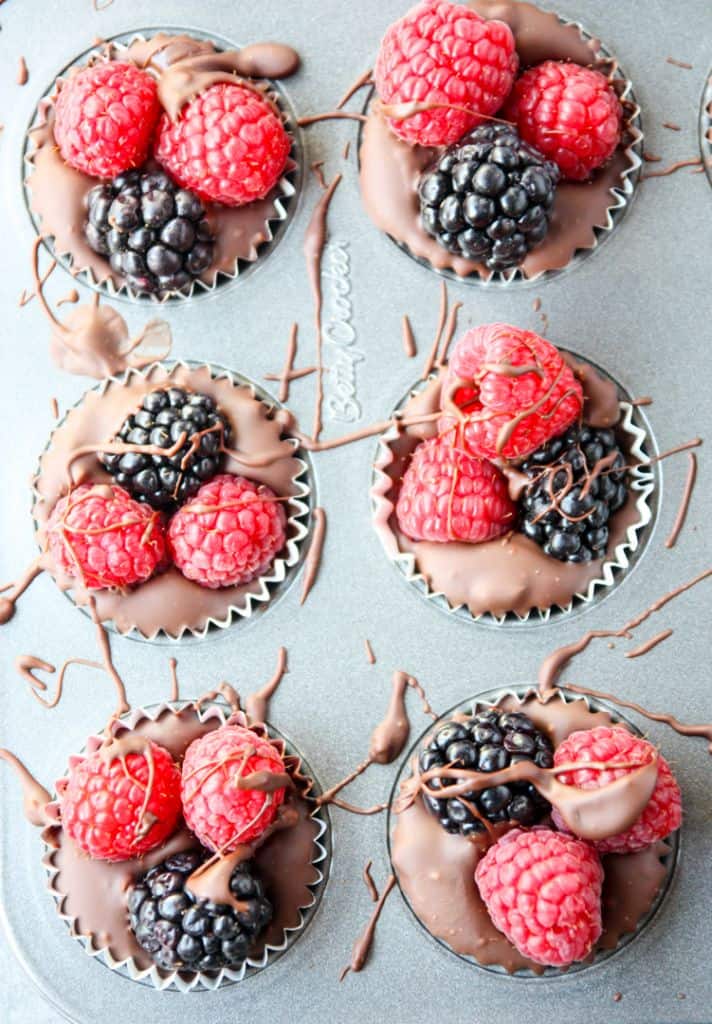 Chocolate Berry Cups-Easy Homemade Treats - The Food Blog