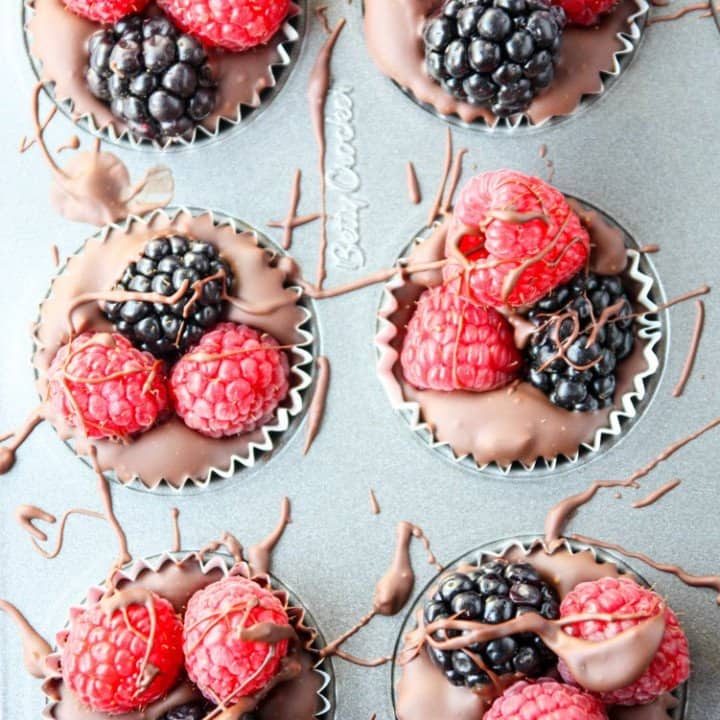 Chocolate Berry Cups-Easy Homemade Treats - The Food Blog