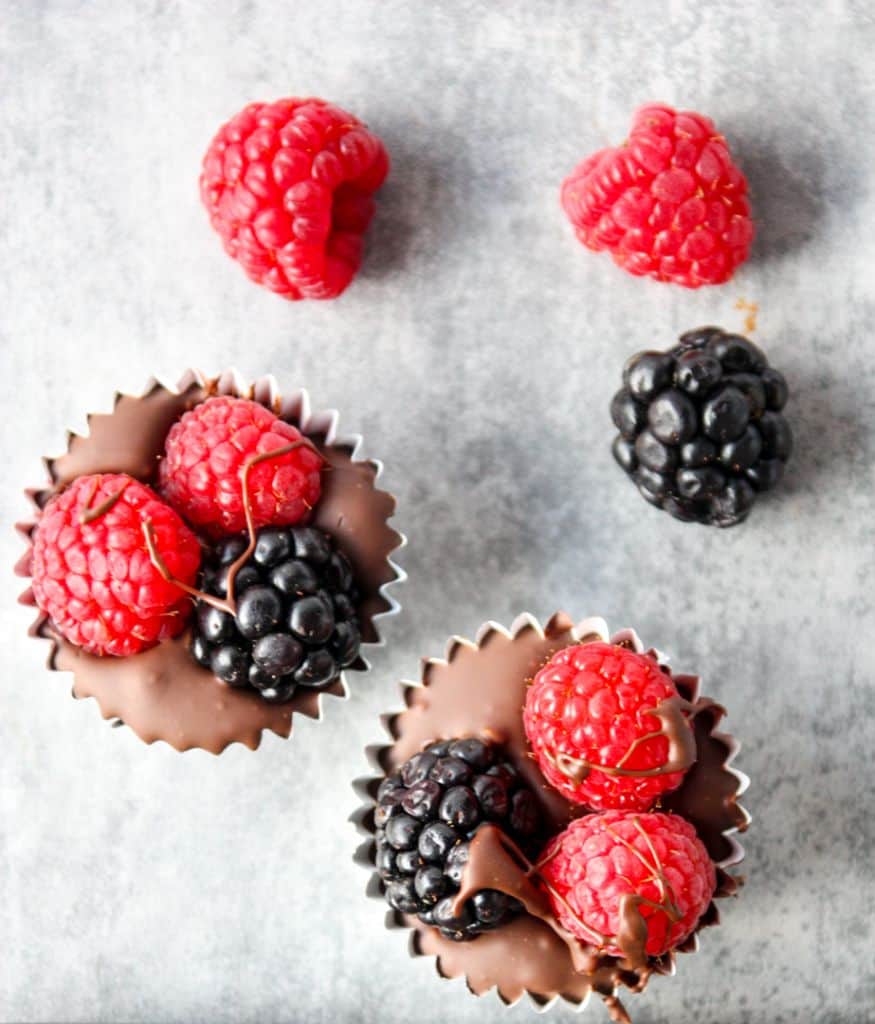 Chocolate Berry Cups-Easy Homemade Treats - The Food Blog
