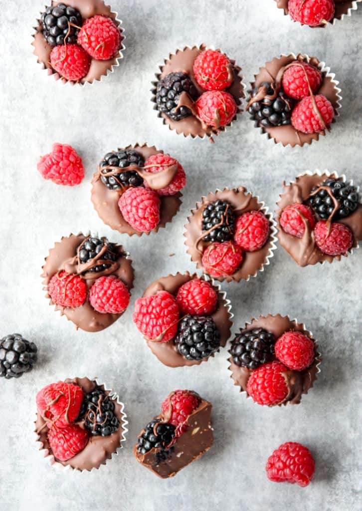 Chocolate Berry Cups-Easy Homemade Treats - The Food Blog