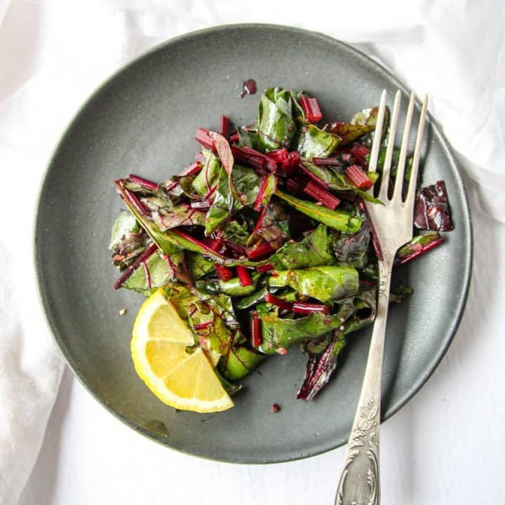Sauteed Beet Greens With Lemon & Garliic | The Food Blog