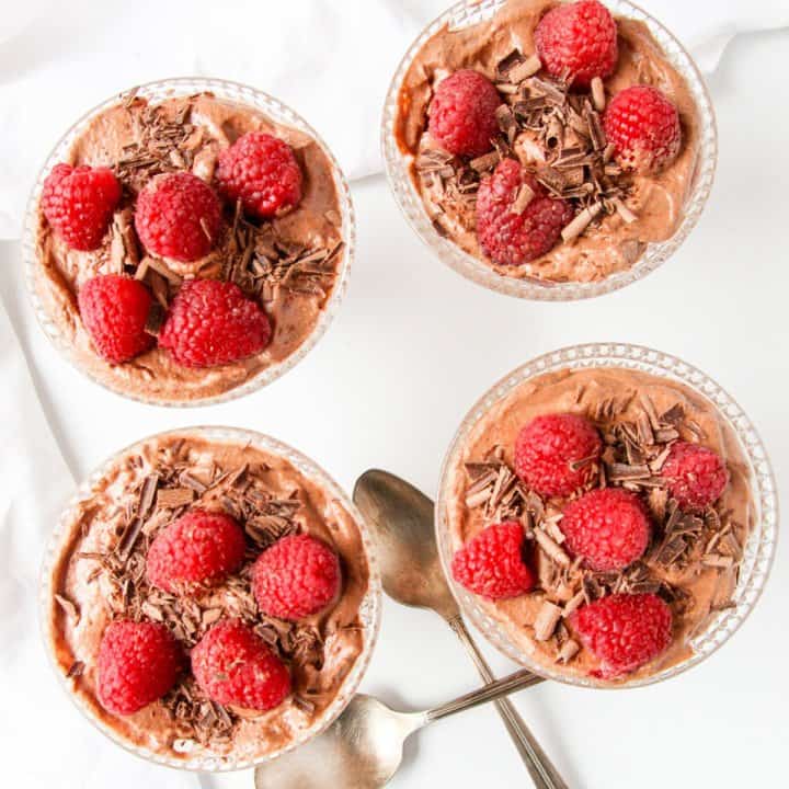 Raspberry Chocolate Mousse (No Gelatin) - The Food Blog