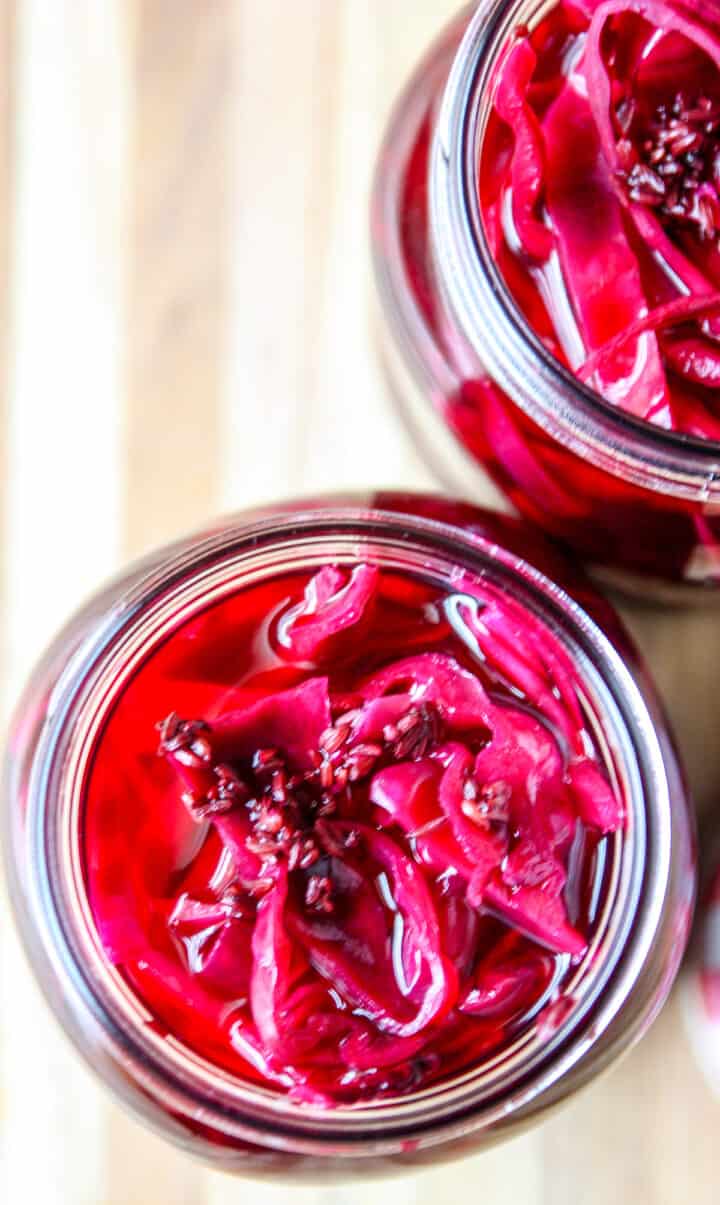 Quick Pickled Red Cabbage - The Food Blog