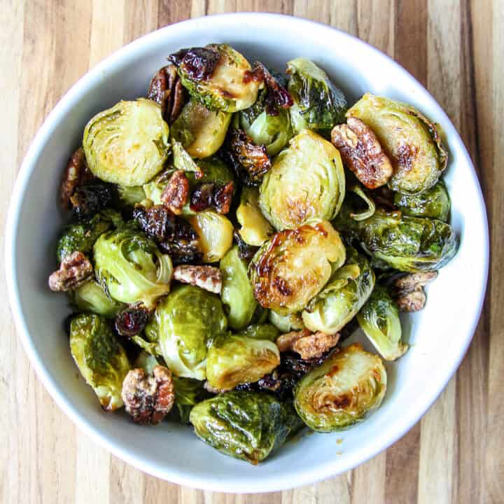 Crispy Brown Sugar Brussels Sprouts - The Food Blog