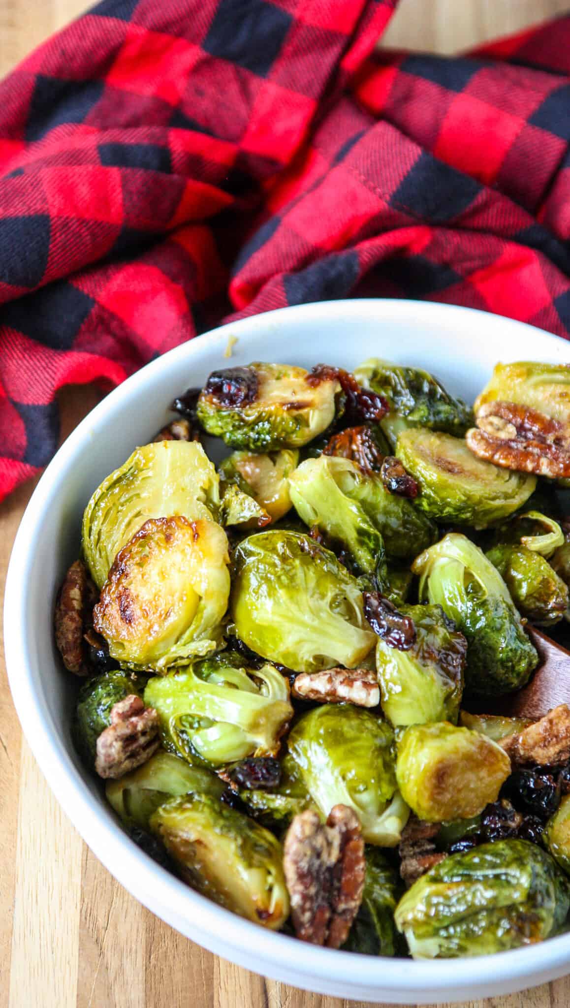 Crispy Brown Sugar Brussels Sprouts - The Food Blog