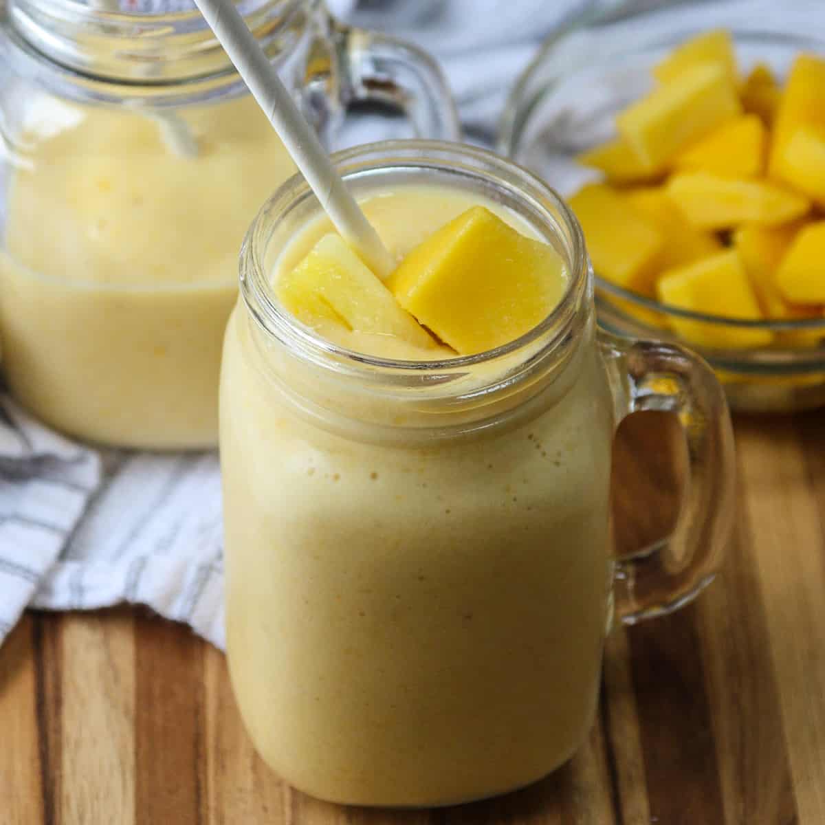 Easy Mango Pineapple Smoothie - The Food Blog