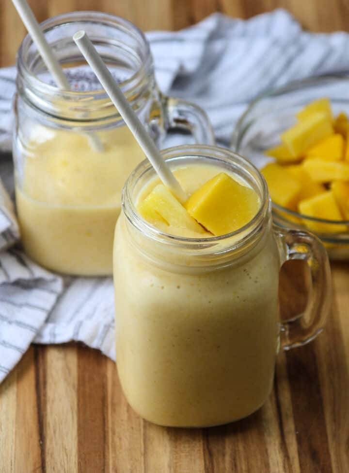 Easy Mango Pineapple Smoothie - The Food Blog