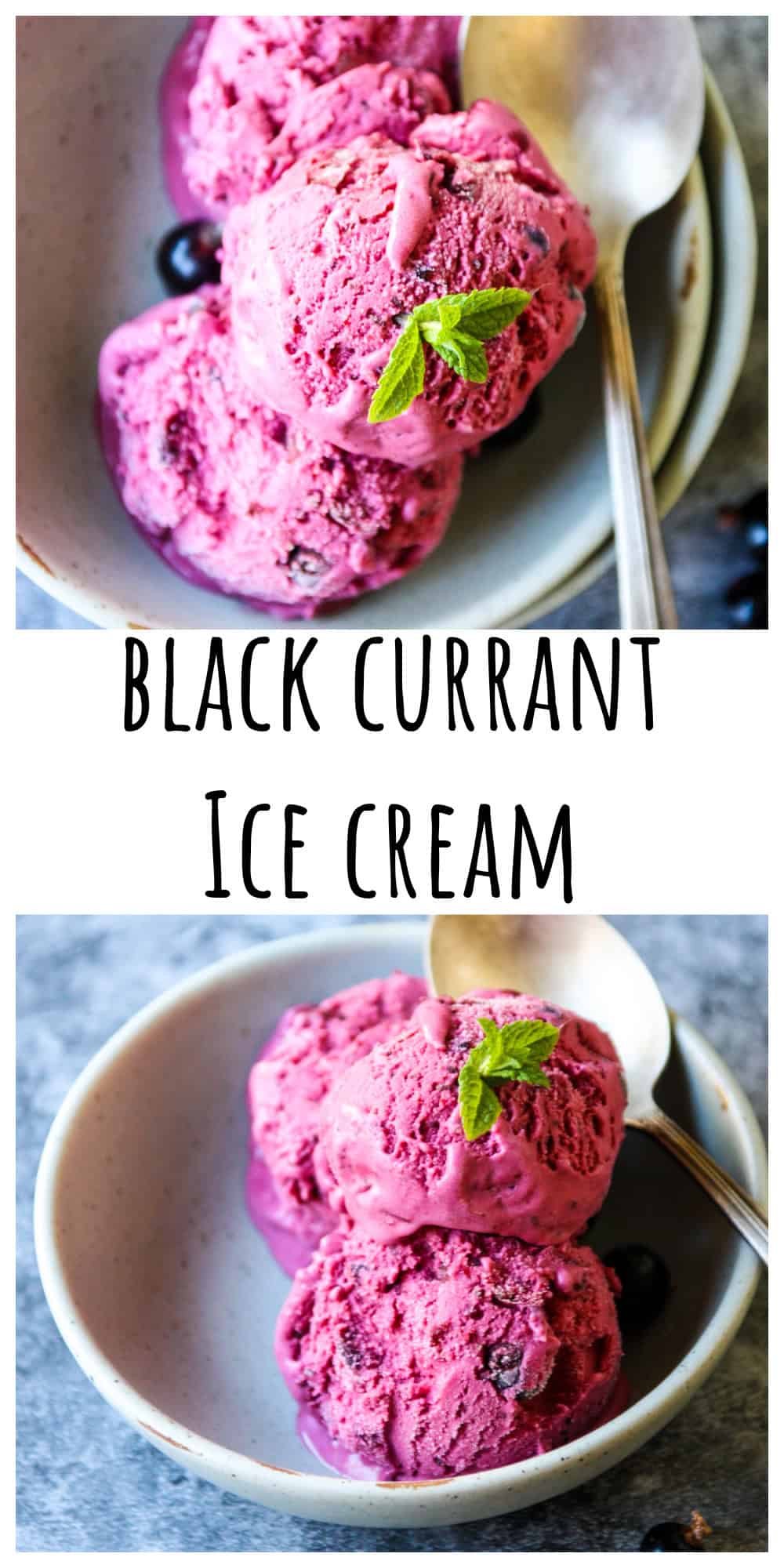 Black Currant Ice Cream - The Food Blog