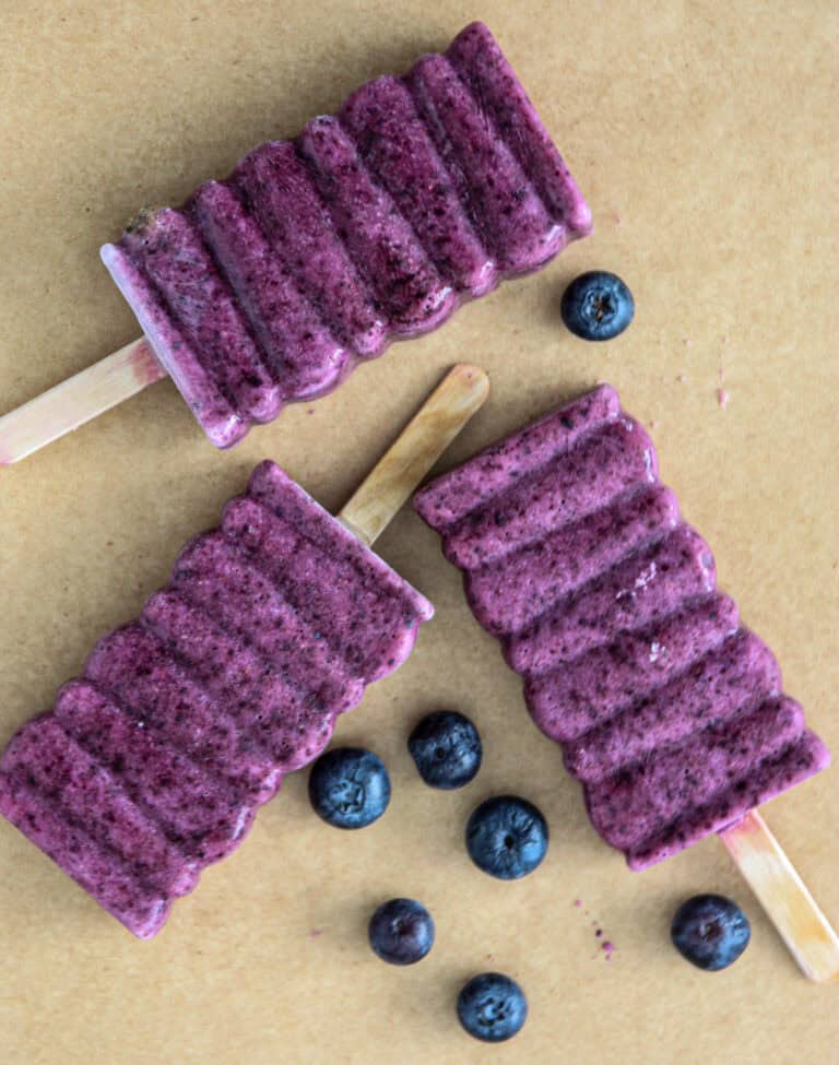 Blueberry Popsicles - The Food Blog